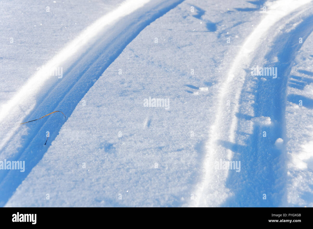 winter way. Trace from skis Stock Photo - Alamy winter way. Trace from skis Stock Photo - Alamy