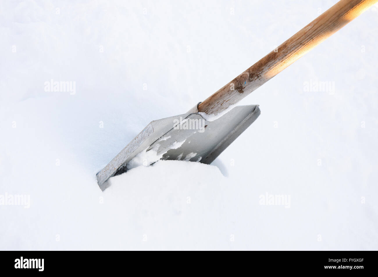 winter shovel. work tool Stock Photo - Alamy