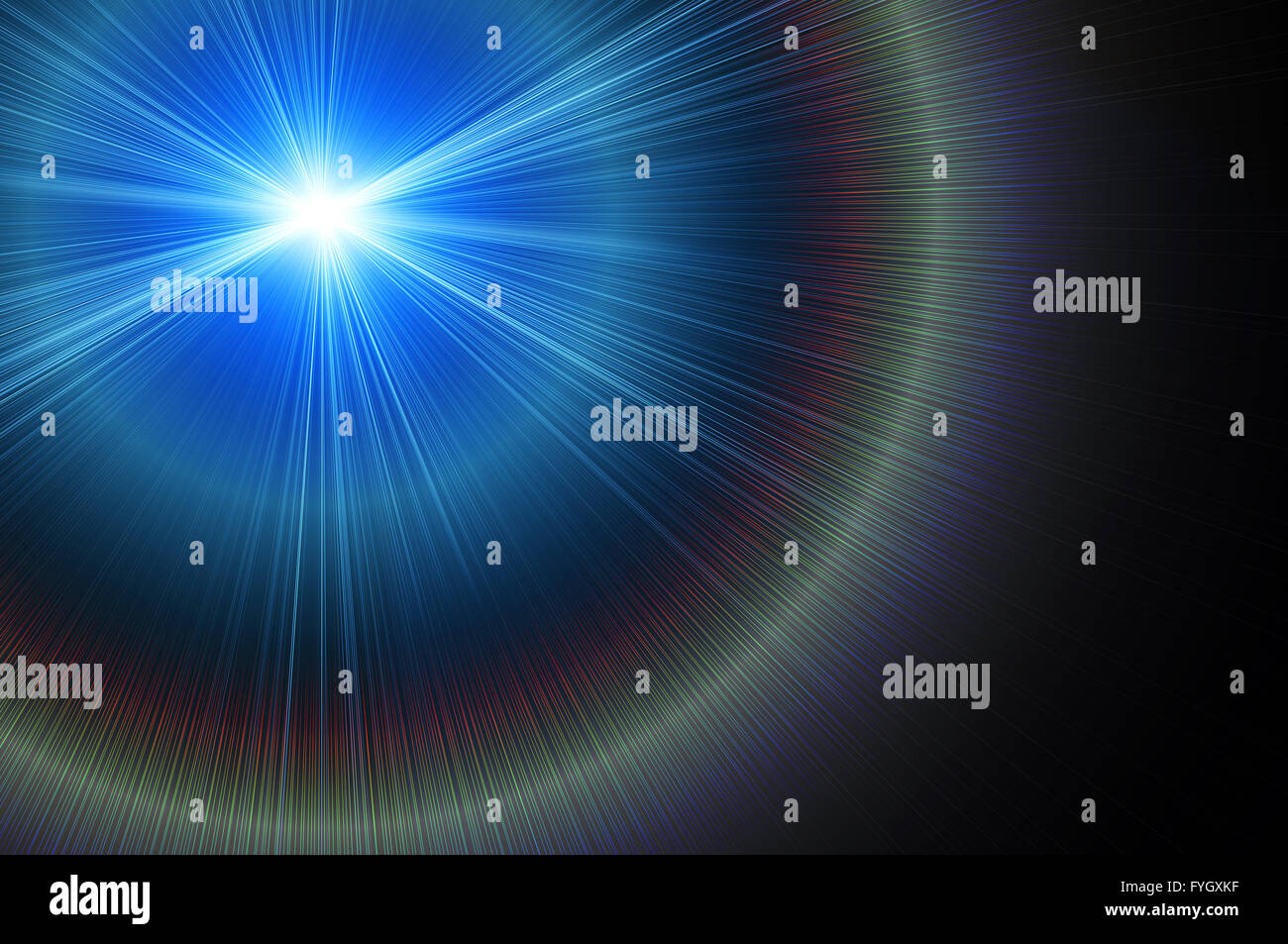 blue flash on a black backgrounds Stock Photo - Alamy