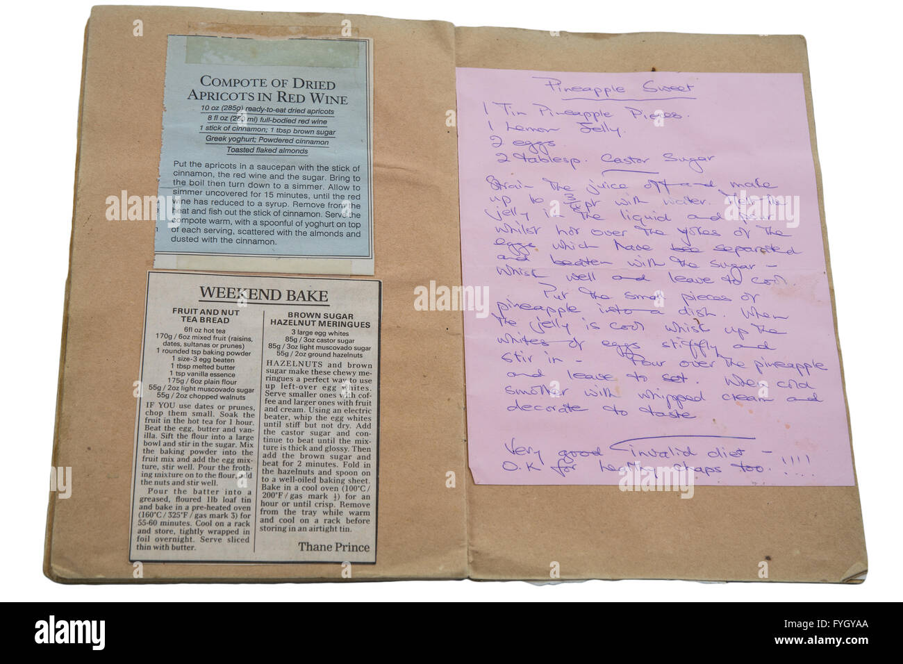 Schwartz scrap recipe book hi-res stock photography and images - Alamy