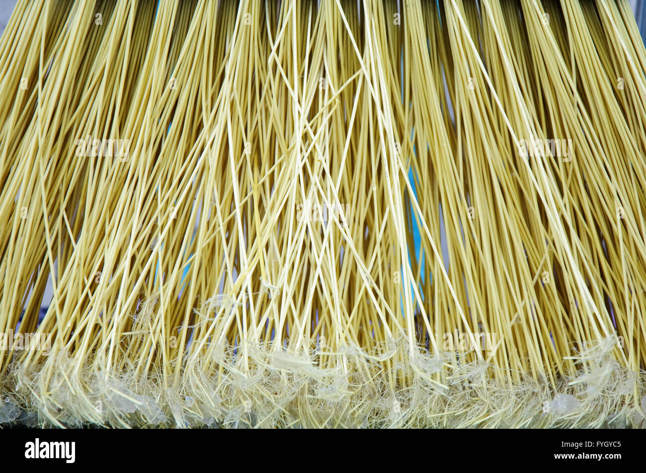 close-up broom texture. cleaning tools Stock Photo - Alamy