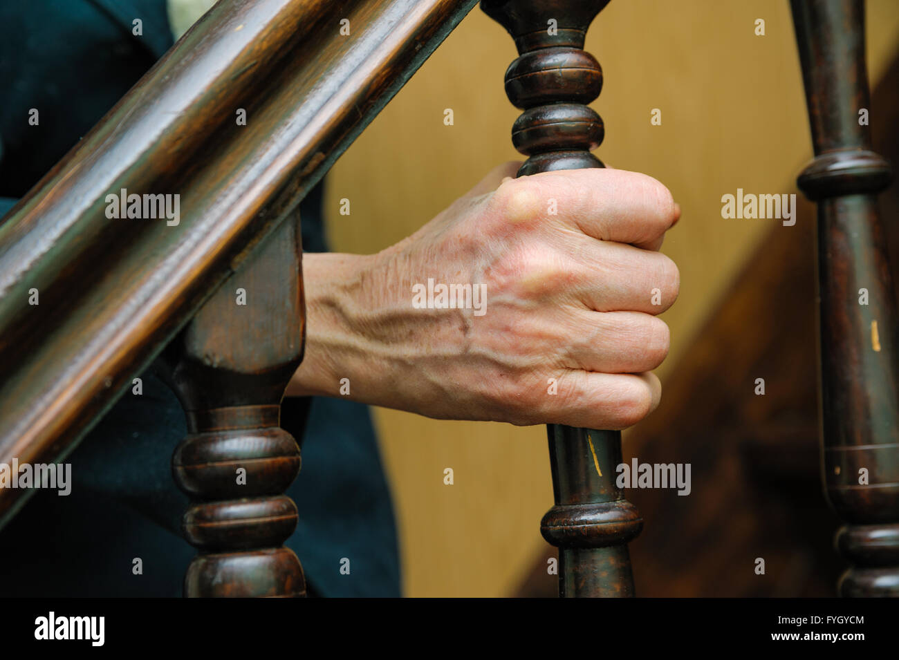 Hold the handrail hi-res stock photography and images - Alamy
