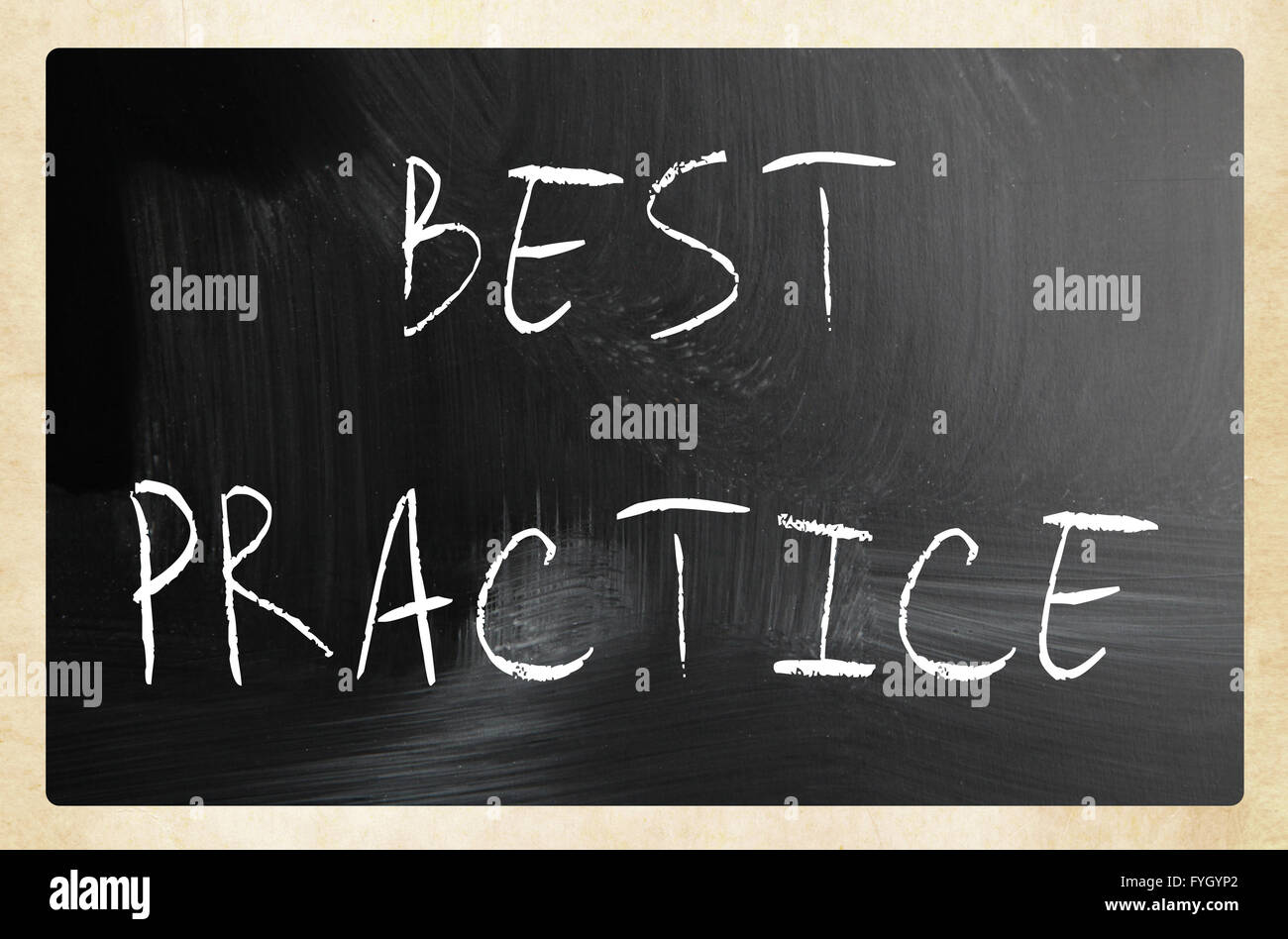 Best practice handwritten with white chalk on a blackboard Stock Photo ...