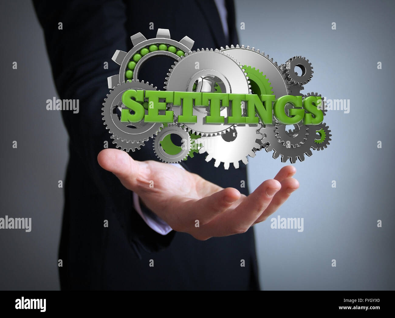 Settings symbol hi-res stock photography and images - Alamy