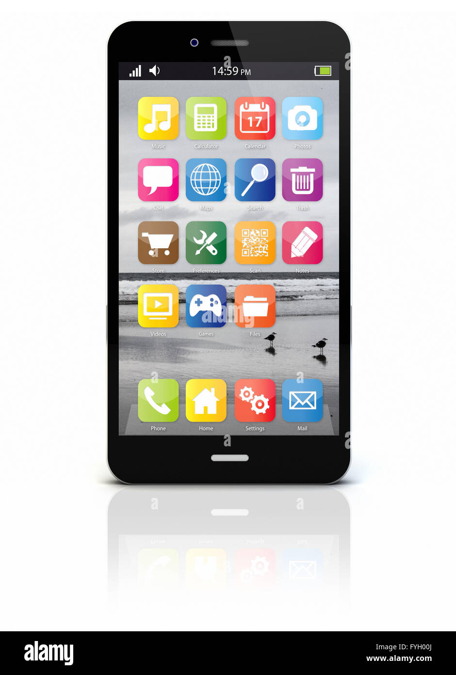 render of an original smartphone isolated Stock Photo - Alamy