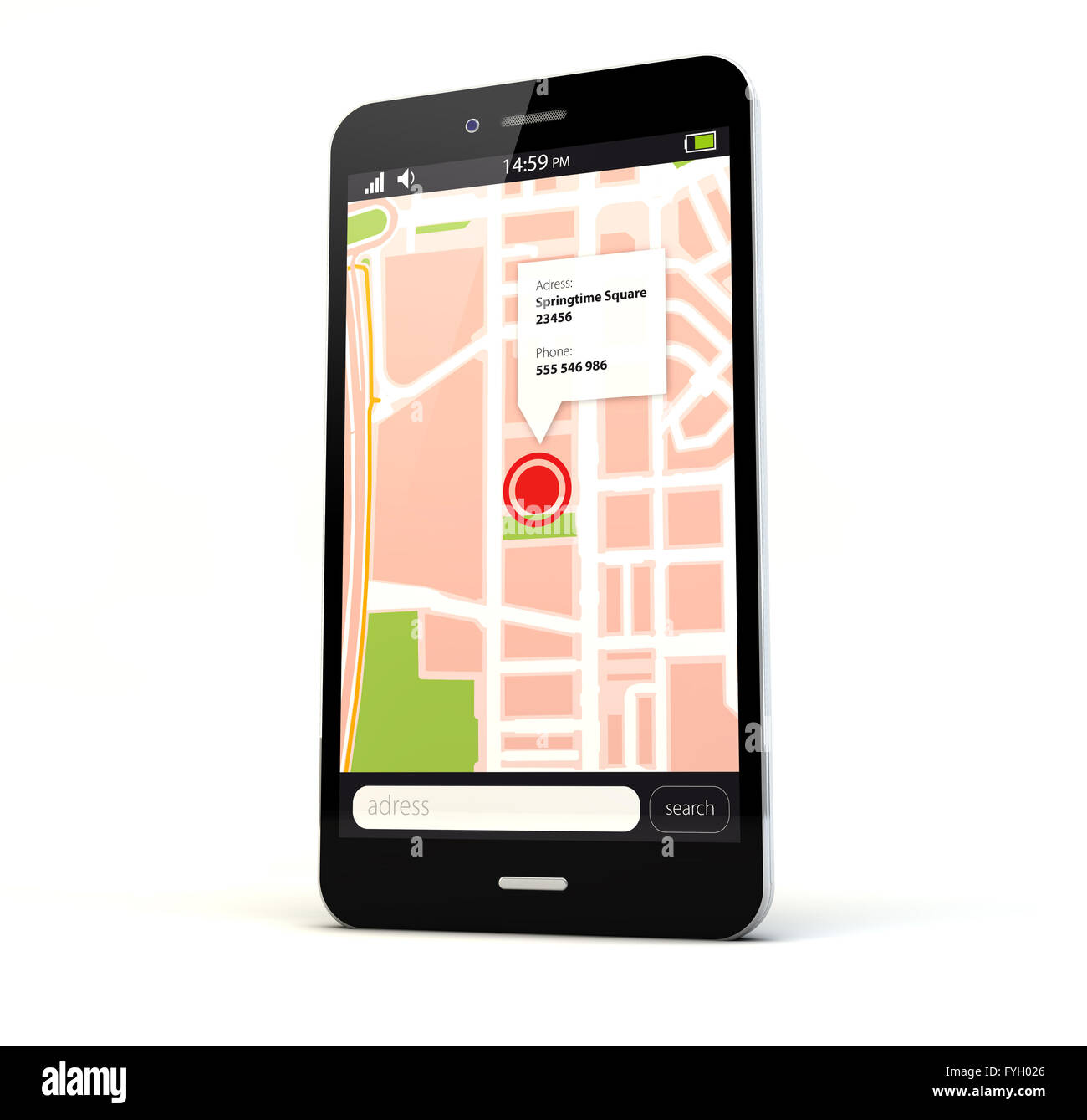 Set mobile phone screen Cut Out Stock Images & Pictures - Alamy