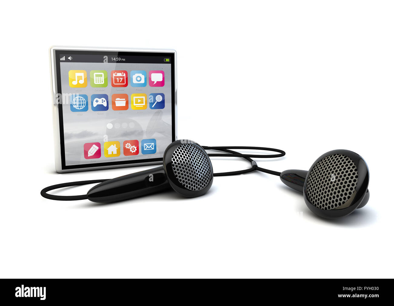 Music player mobile app Cut Out Stock Images & Pictures - Alamy