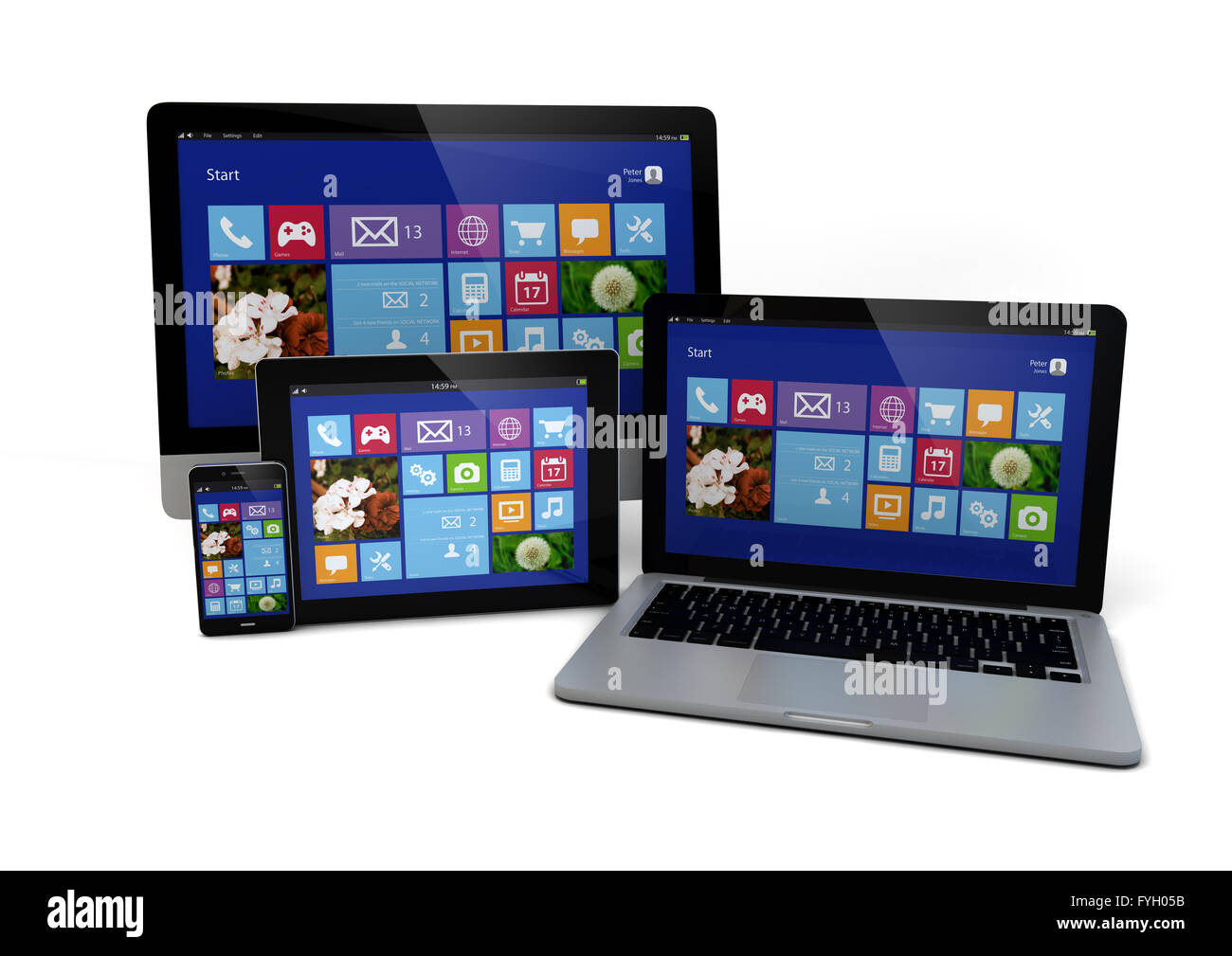 Modern devices hi-res stock photography and images - Alamy