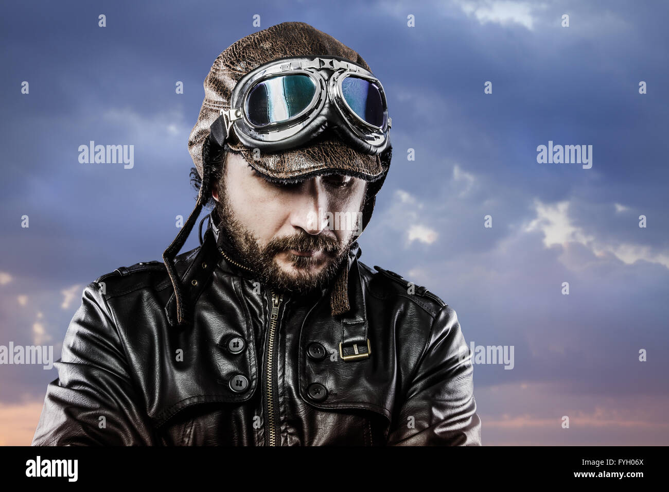 Fighter pilot hat hi-res stock photography and images - Alamy
