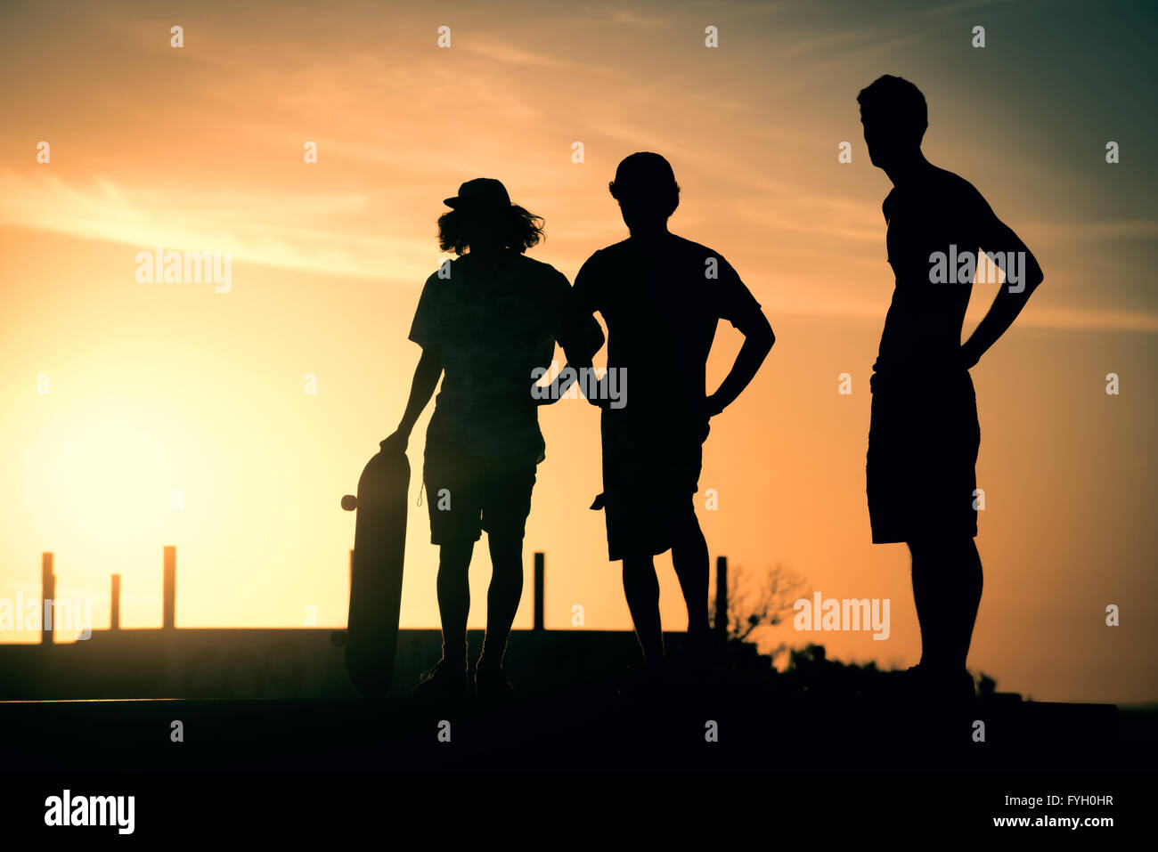 Ramp silhouette hi-res stock photography and images - Alamy