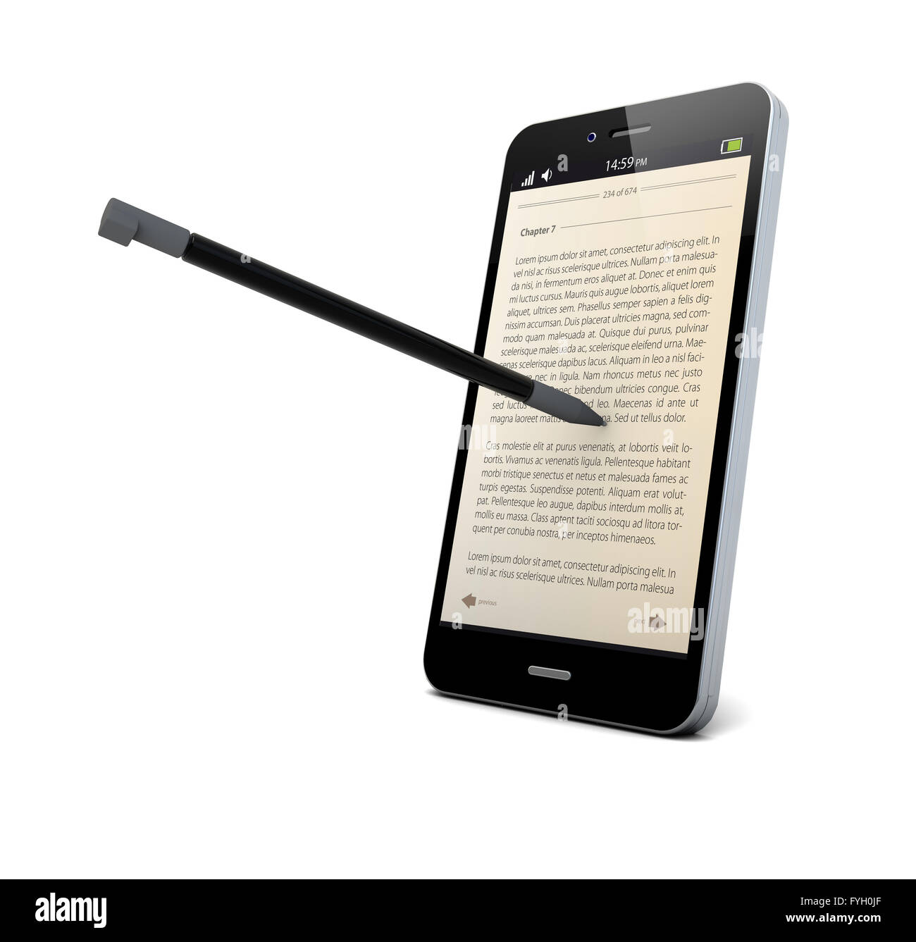 Notepad app on tablet hi-res stock photography and images - Alamy