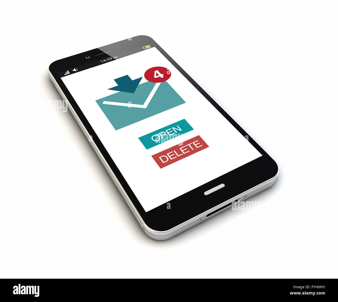 Notification smartphone hi-res stock photography and images - Alamy