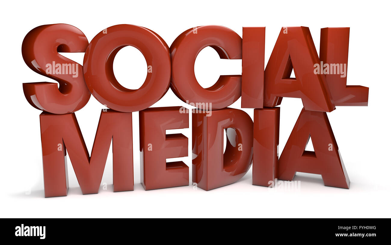 Text social Cut Out Stock Images & Pictures - Alamy