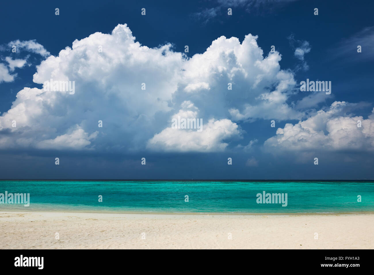 Crystal clear turquoise water at tropical beach Stock Photo - Alamy