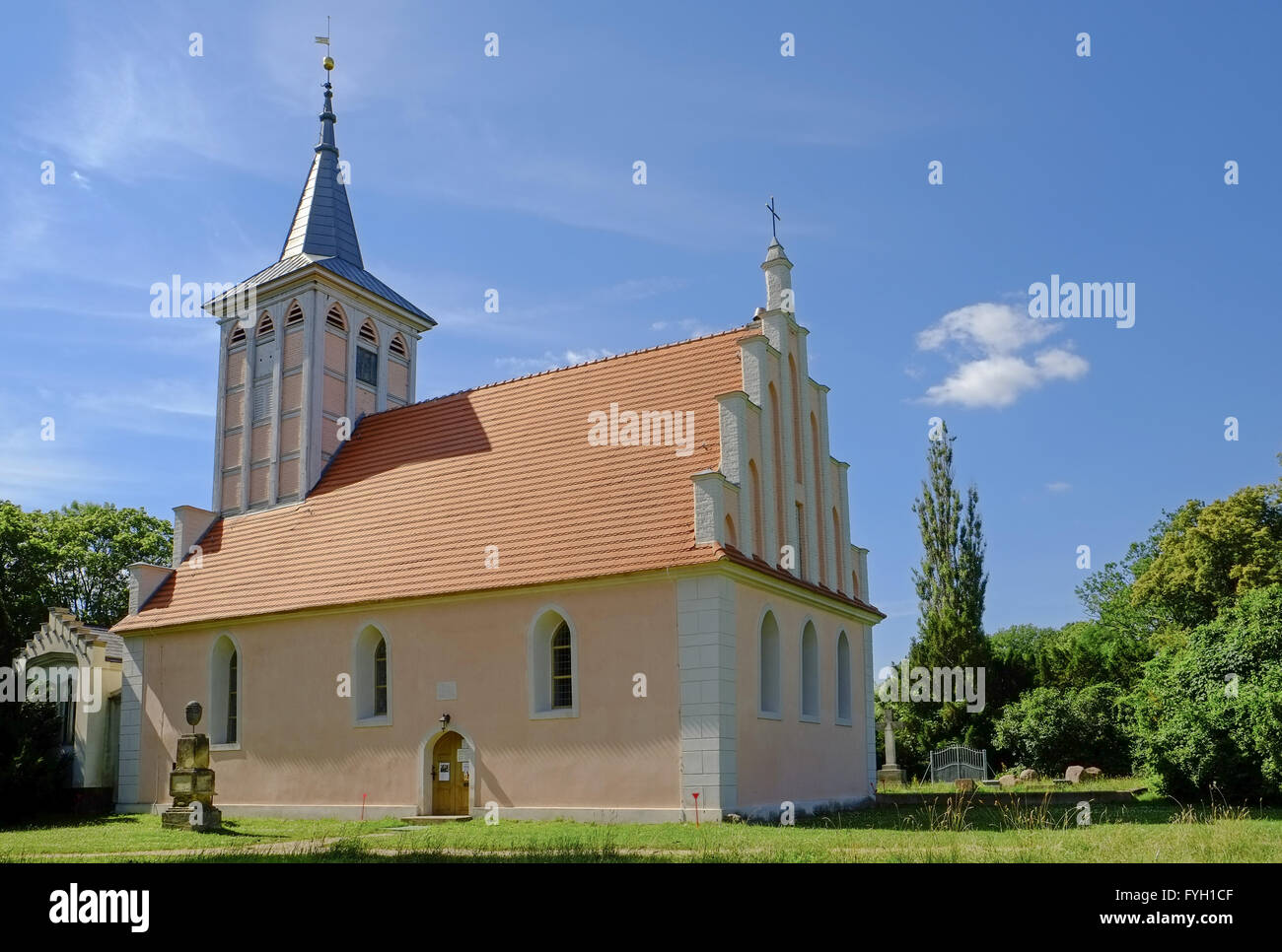 Church in the Lenné-Park, Criewen, Brandenburg Stock Photo - Alamy