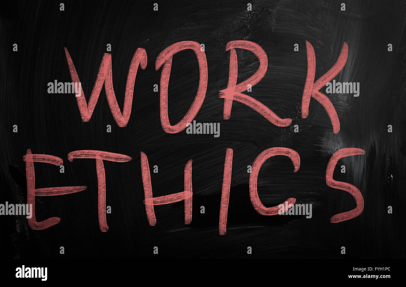 Ethics handwritten with white chalk on a blackboard Stock Photo - Alamy