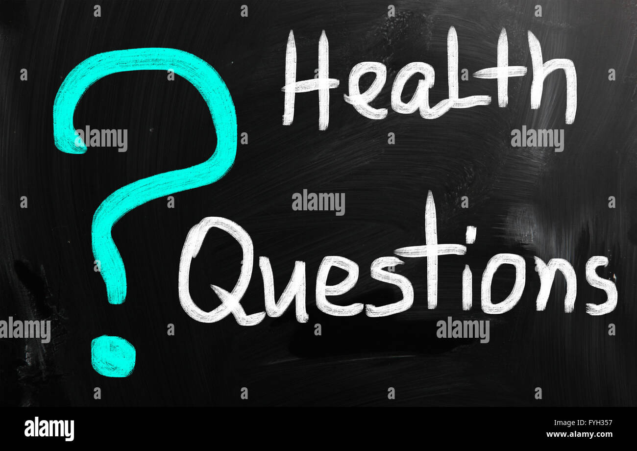 Health concept handwritten with chalk on a blackboard Stock Photo - Alamy