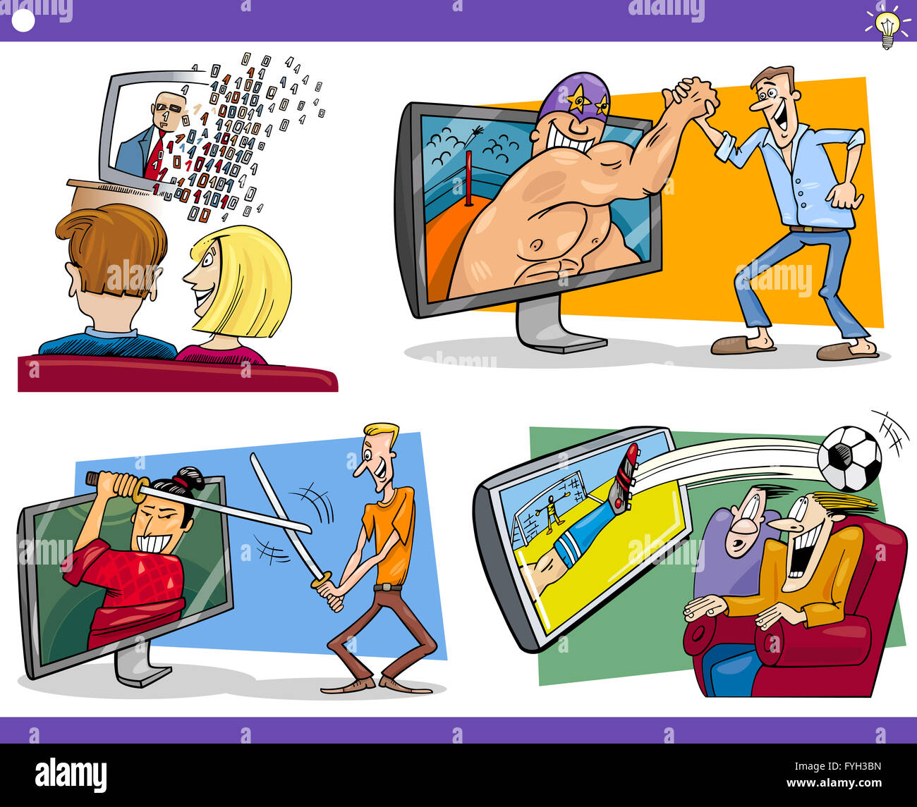 cartoon concepts and ideas set Stock Photo - Alamy