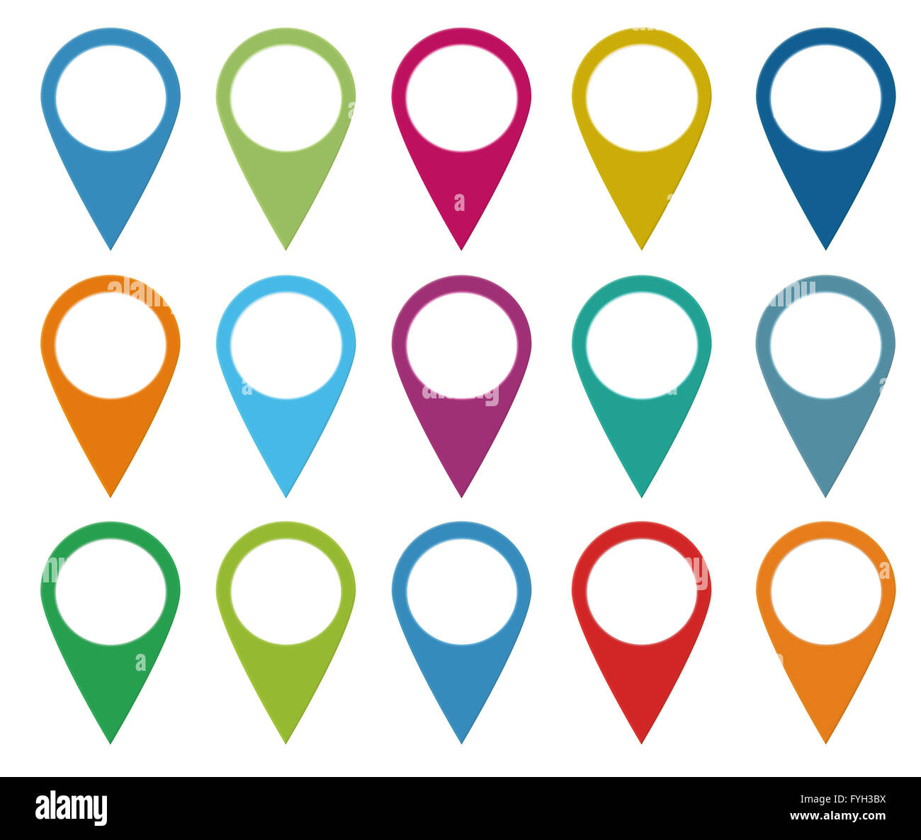 Markers for maps hi-res stock photography and images - Alamy