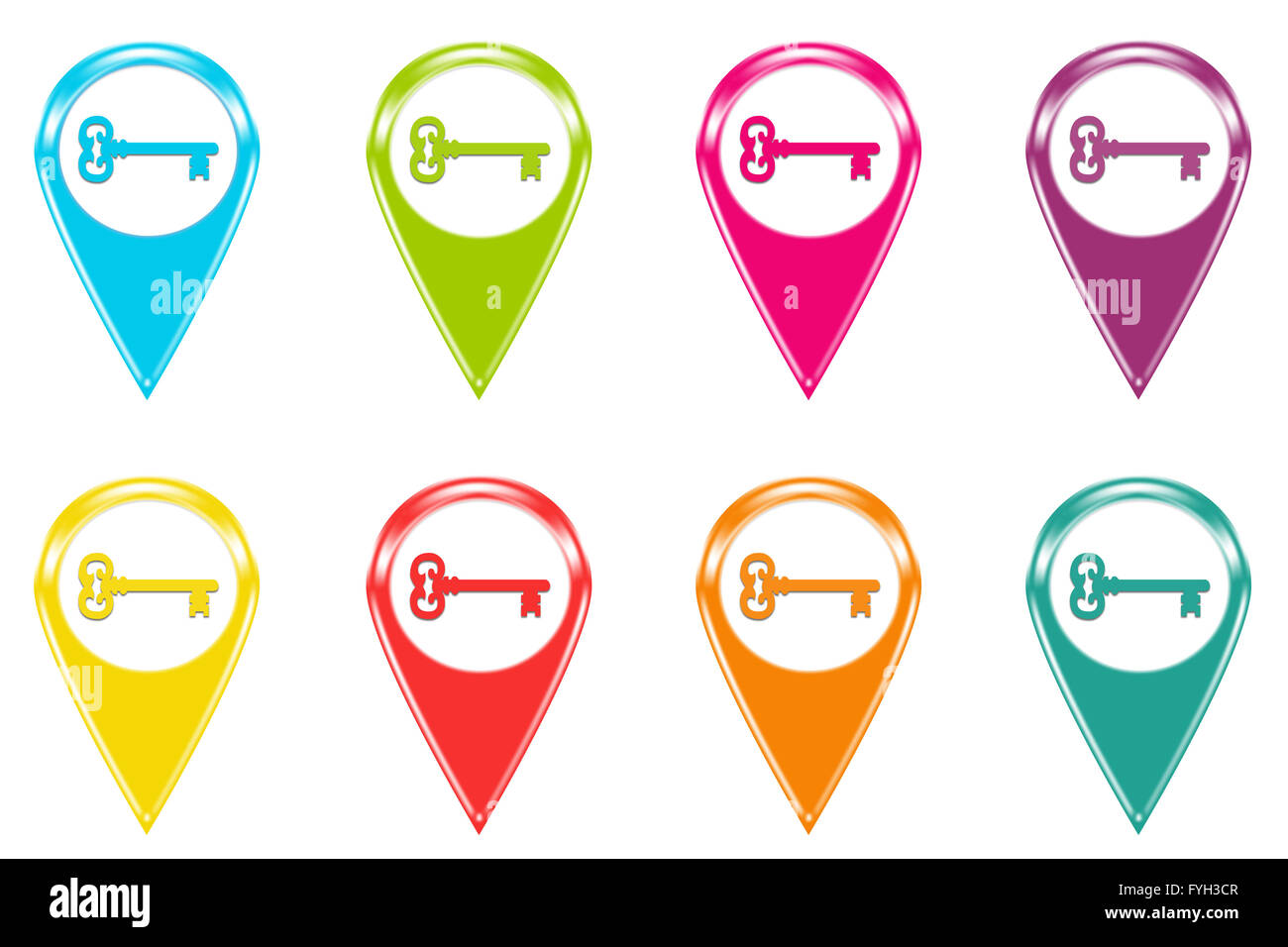 Safety markers Cut Out Stock Images & Pictures - Alamy