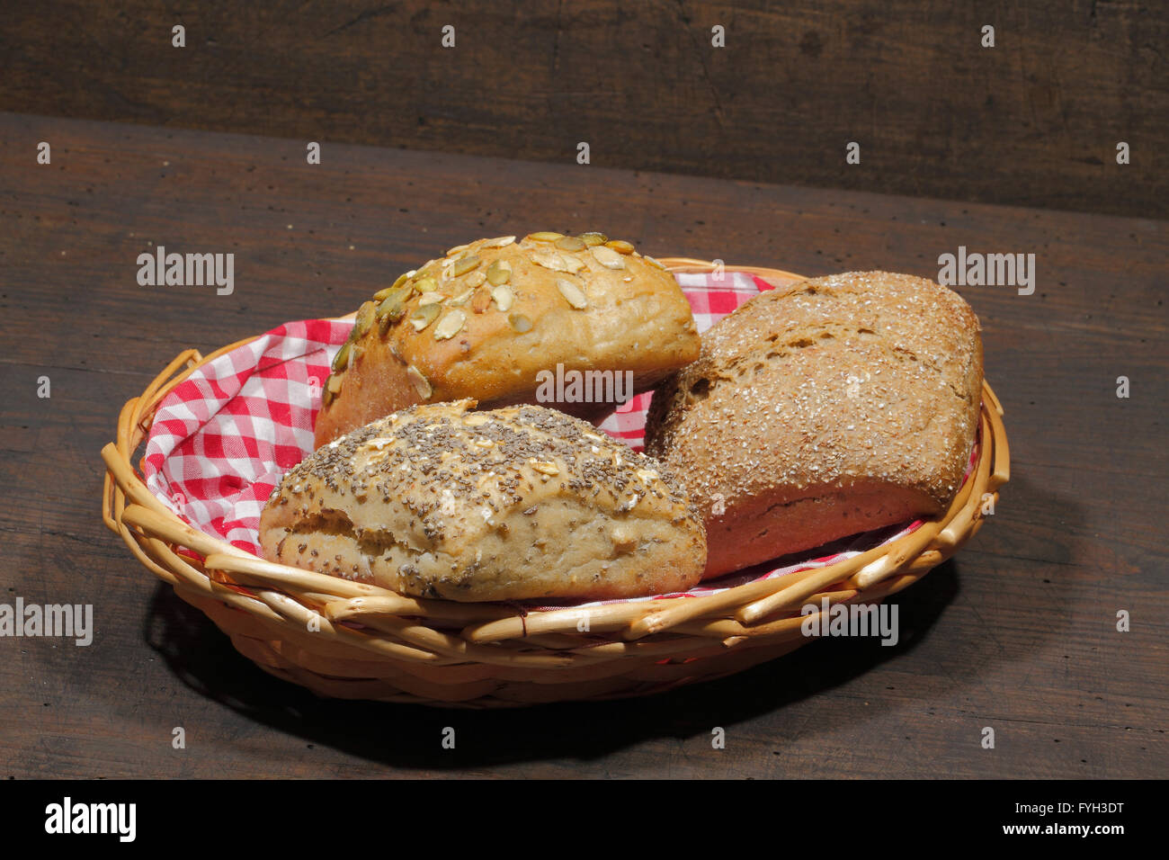 Various types bread rolls hi-res stock photography and images - Alamy