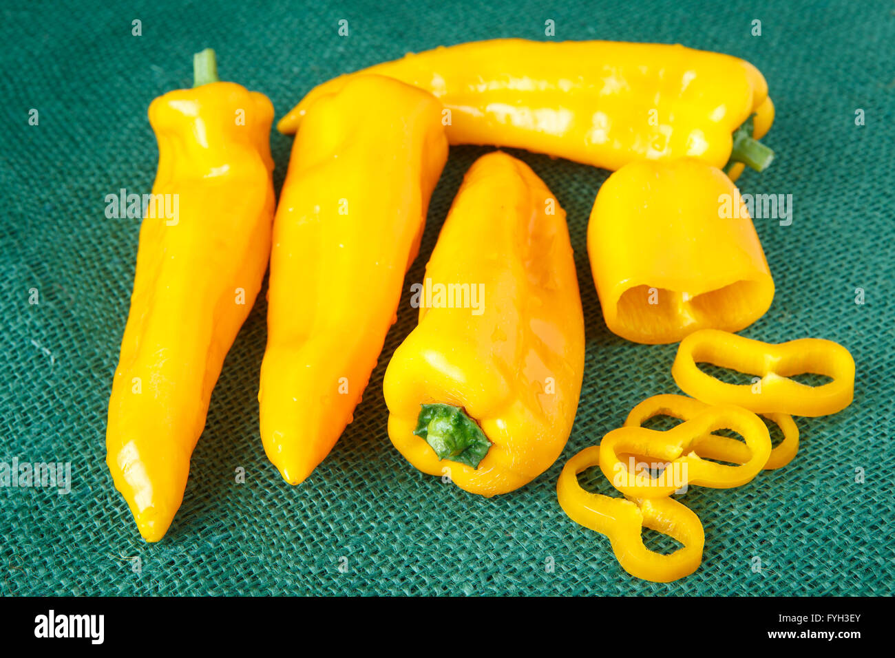 Sweet green yellow pepper hi-res stock photography and images - Alamy