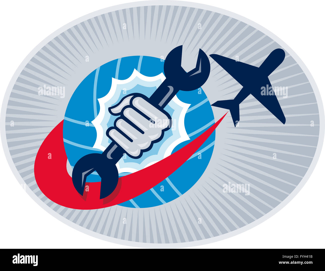 aviation aircraft mechanic hand spanner Stock Photo - Alamy