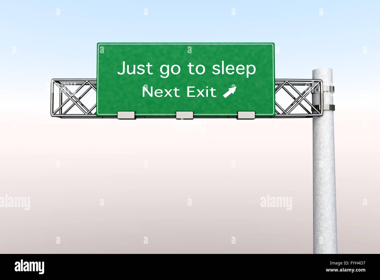 Highway sign sleep hi-res stock photography and images - Alamy