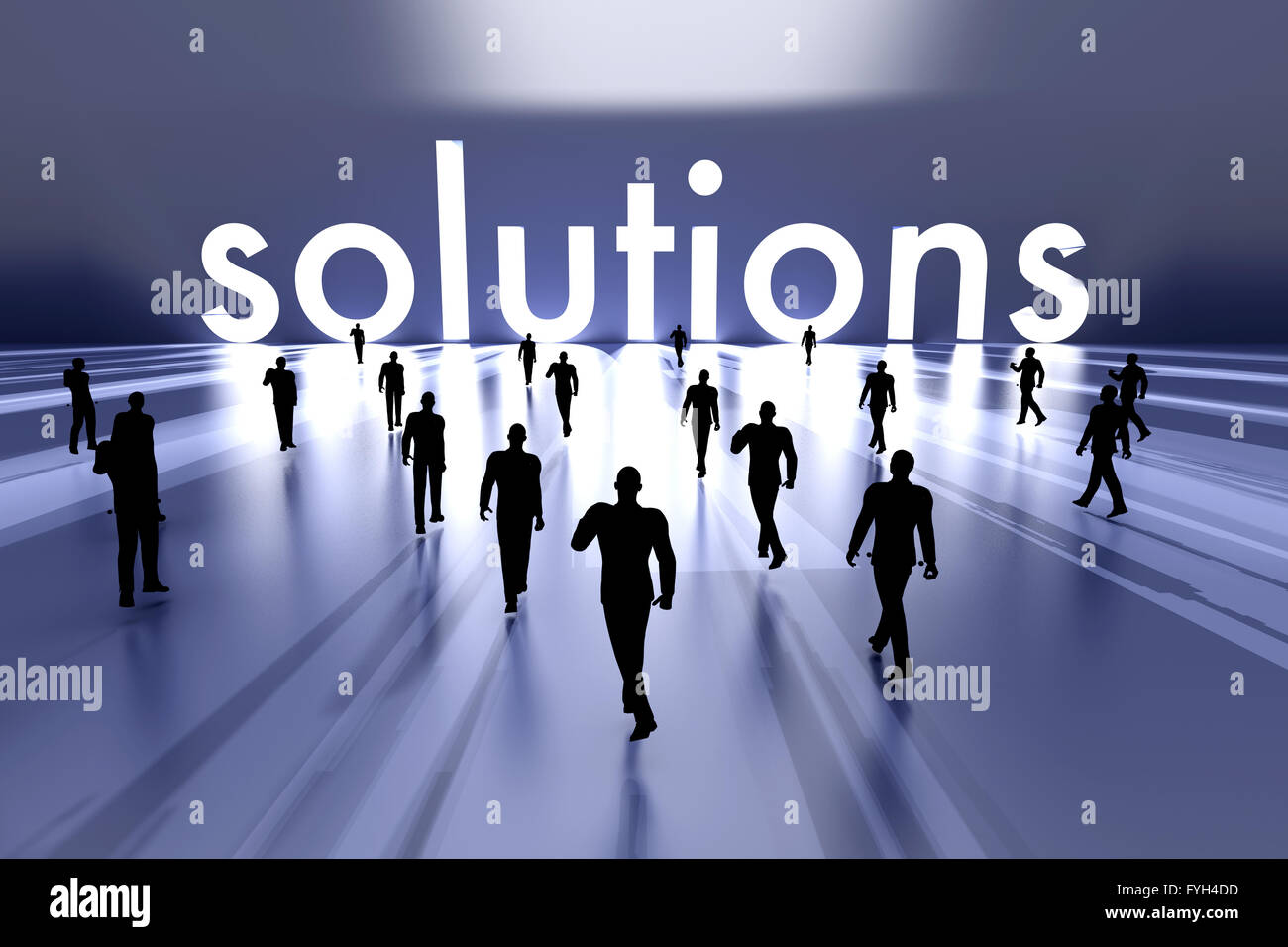 Walking towards the Solution Stock Photo - Alamy