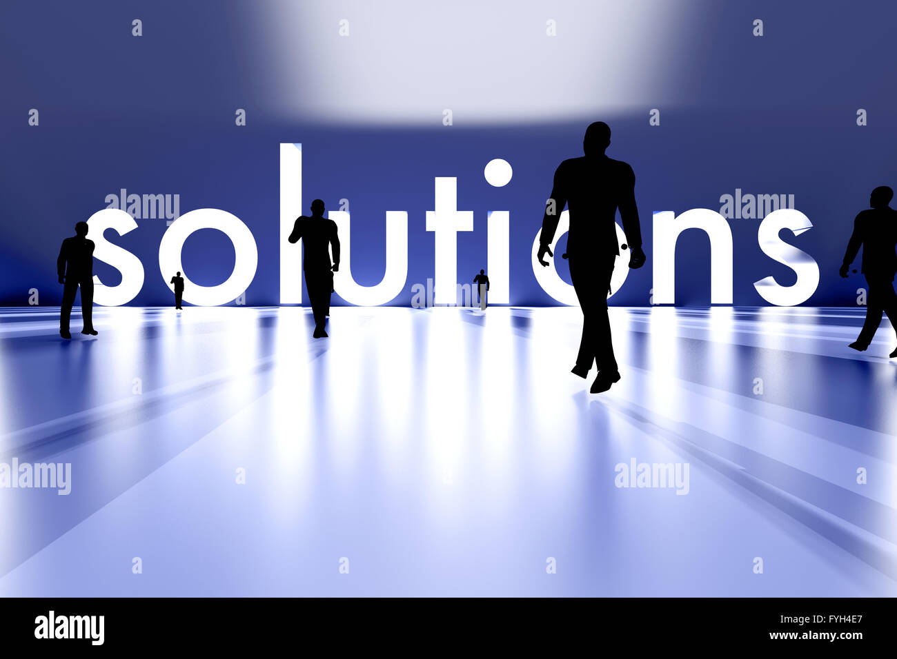 Walking towards the Solution Stock Photo - Alamy
