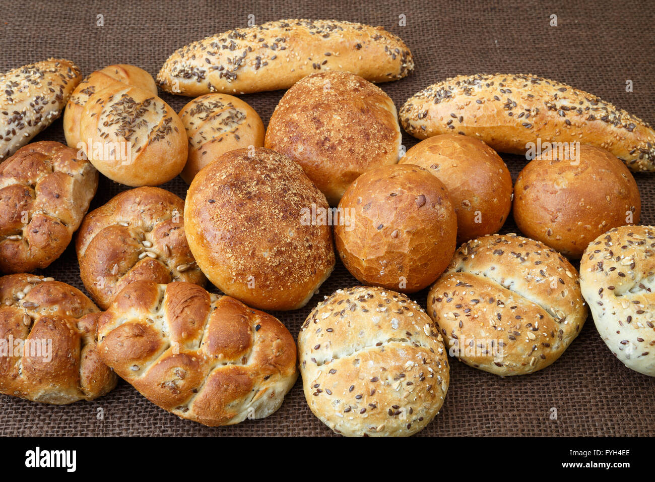 Different whole meal bread rolls hi-res stock photography and images ...