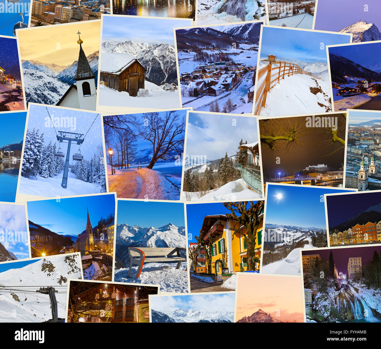 Stack of mountains ski Austria images (my photos Stock Photo - Alamy