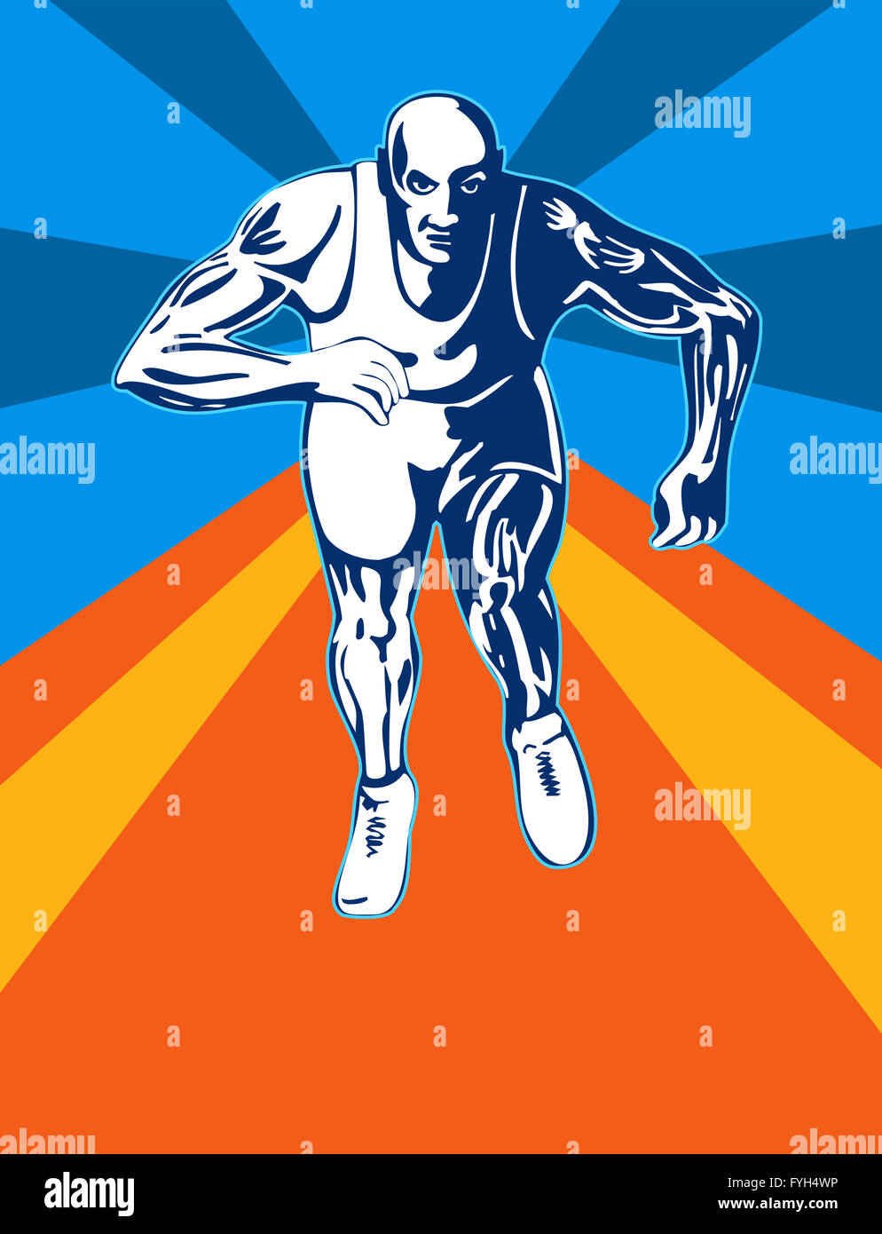 Sprinter artwork hi-res stock photography and images - Alamy