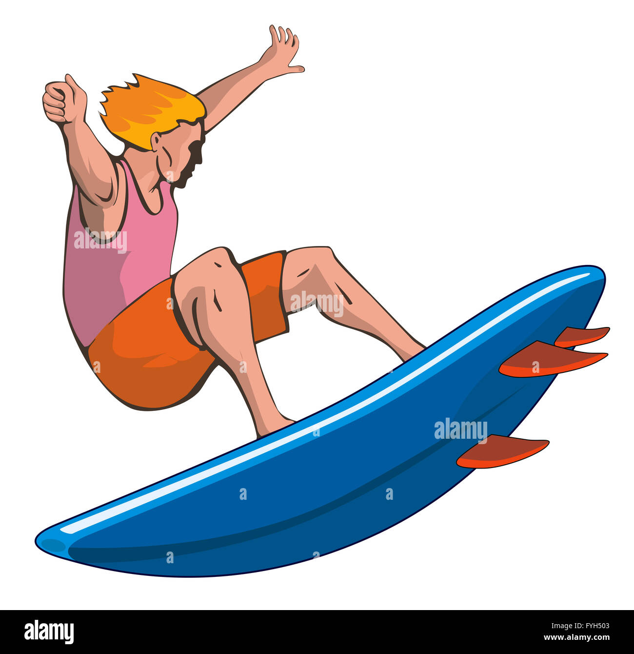 Waves of water and surfer Cut Out Stock Images & Pictures - Alamy