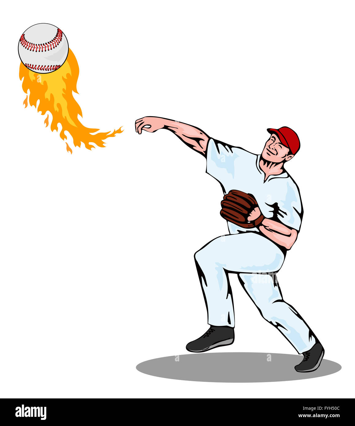 American Baseball Player Pitcher Stock Photo - Alamy