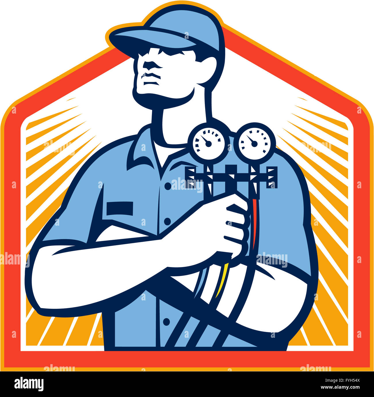 Illustration refrigeration air conditioning hi-res stock photography ...