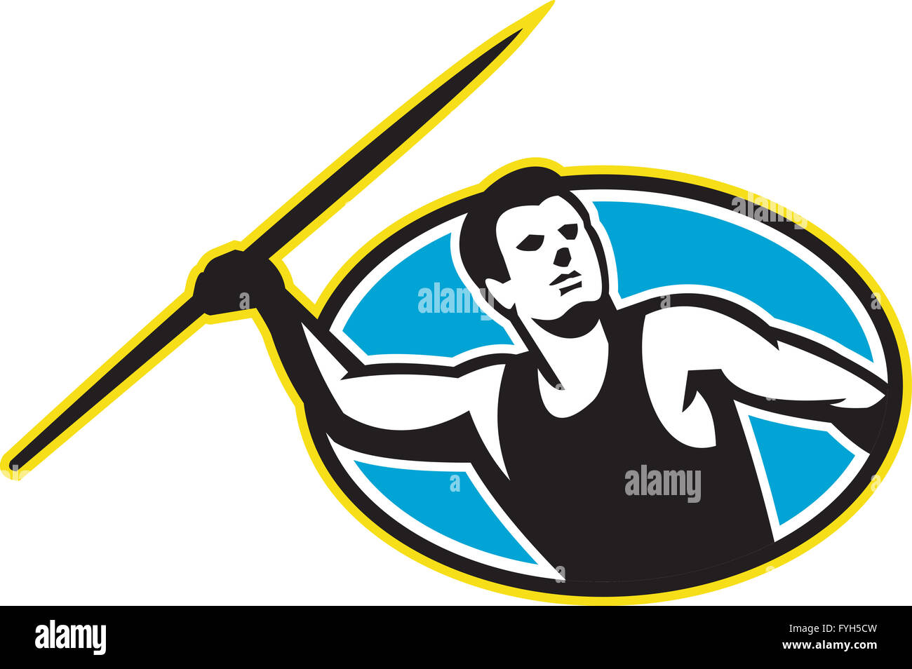 Javelin Throw Track and Field Athlete Stock Photo - Alamy