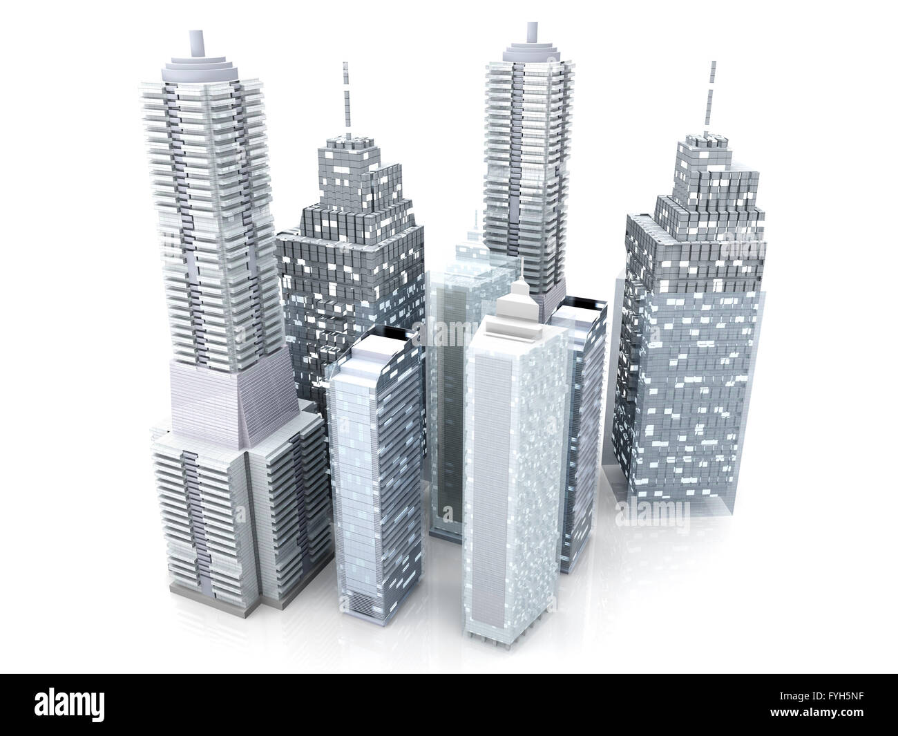 City office balcony Cut Out Stock Images & Pictures - Alamy