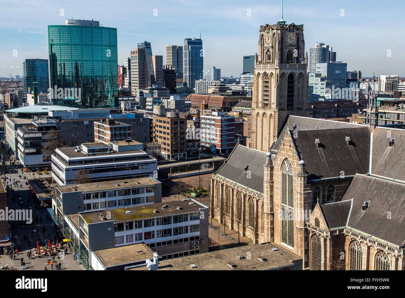 Skyline, city center of Rotterdam, The Netherlands Stock Photo - Alamy