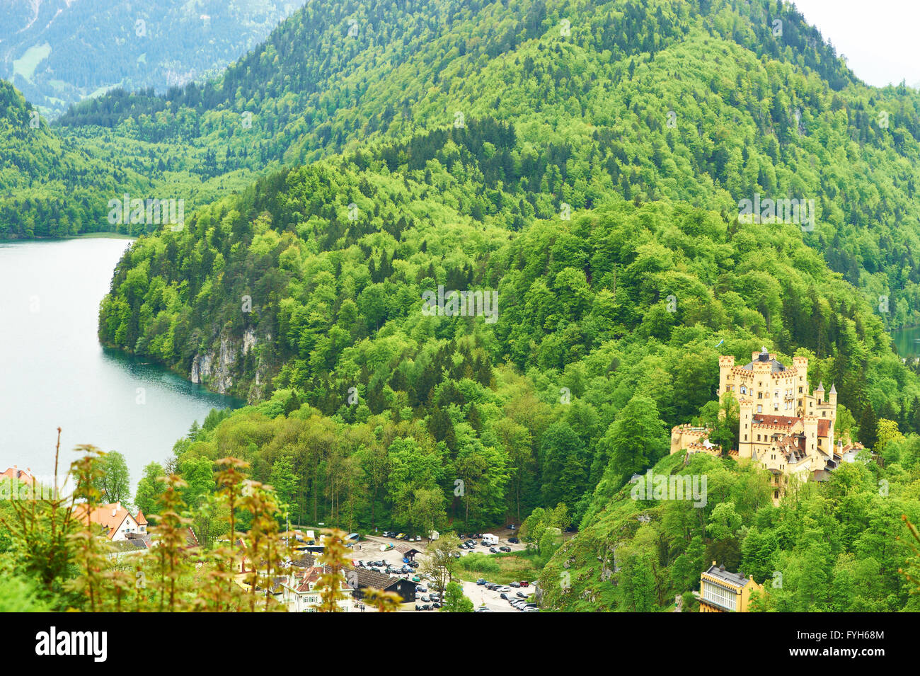 Yellow german castle hi-res stock photography and images - Alamy