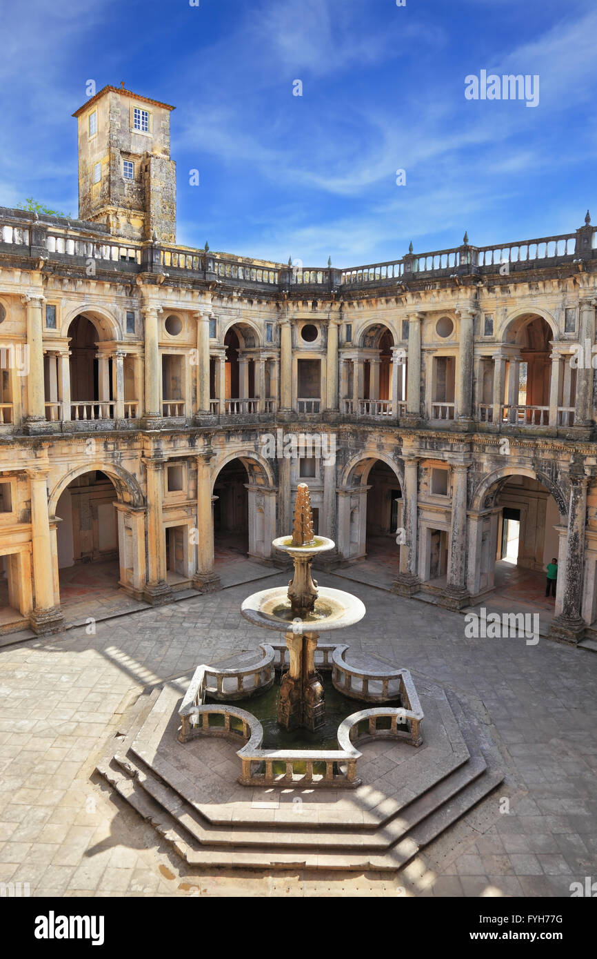 The fountain with a pool in the shape of a cross Stock Photo - Alamy