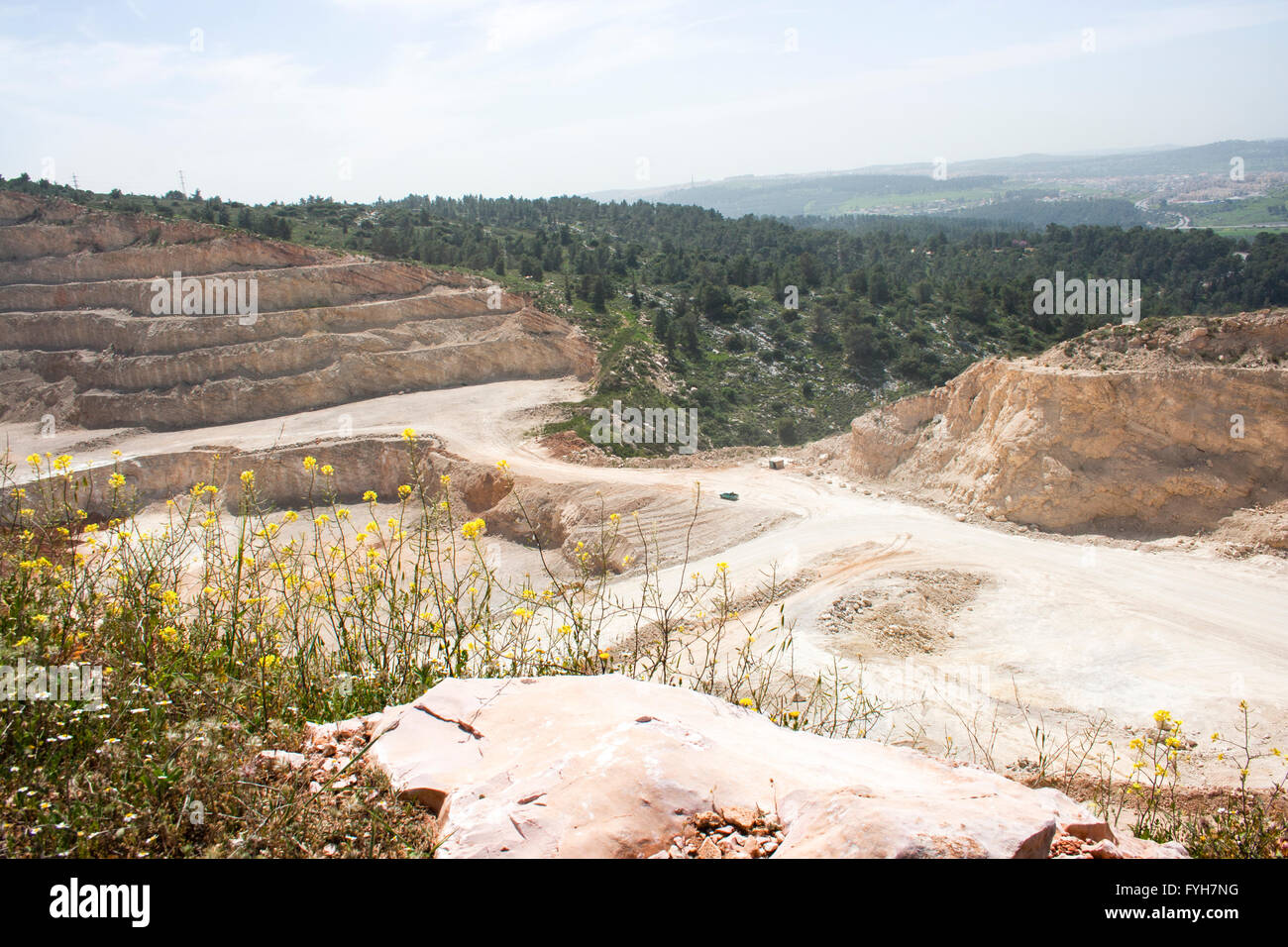Vehicles working in quarry in hi-res stock photography and images - Alamy