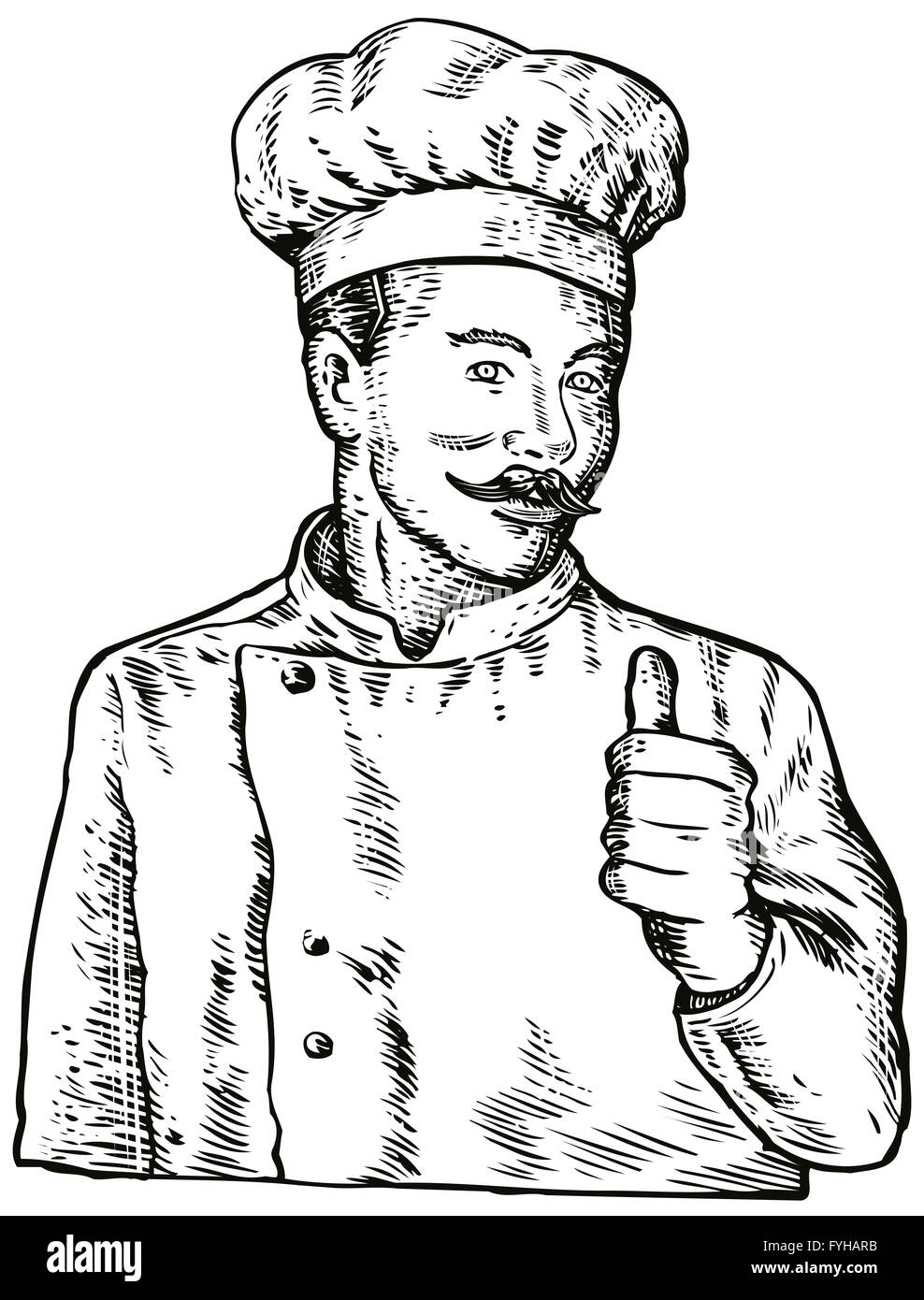 Chef Cook Baker Stock Photo - Alamy