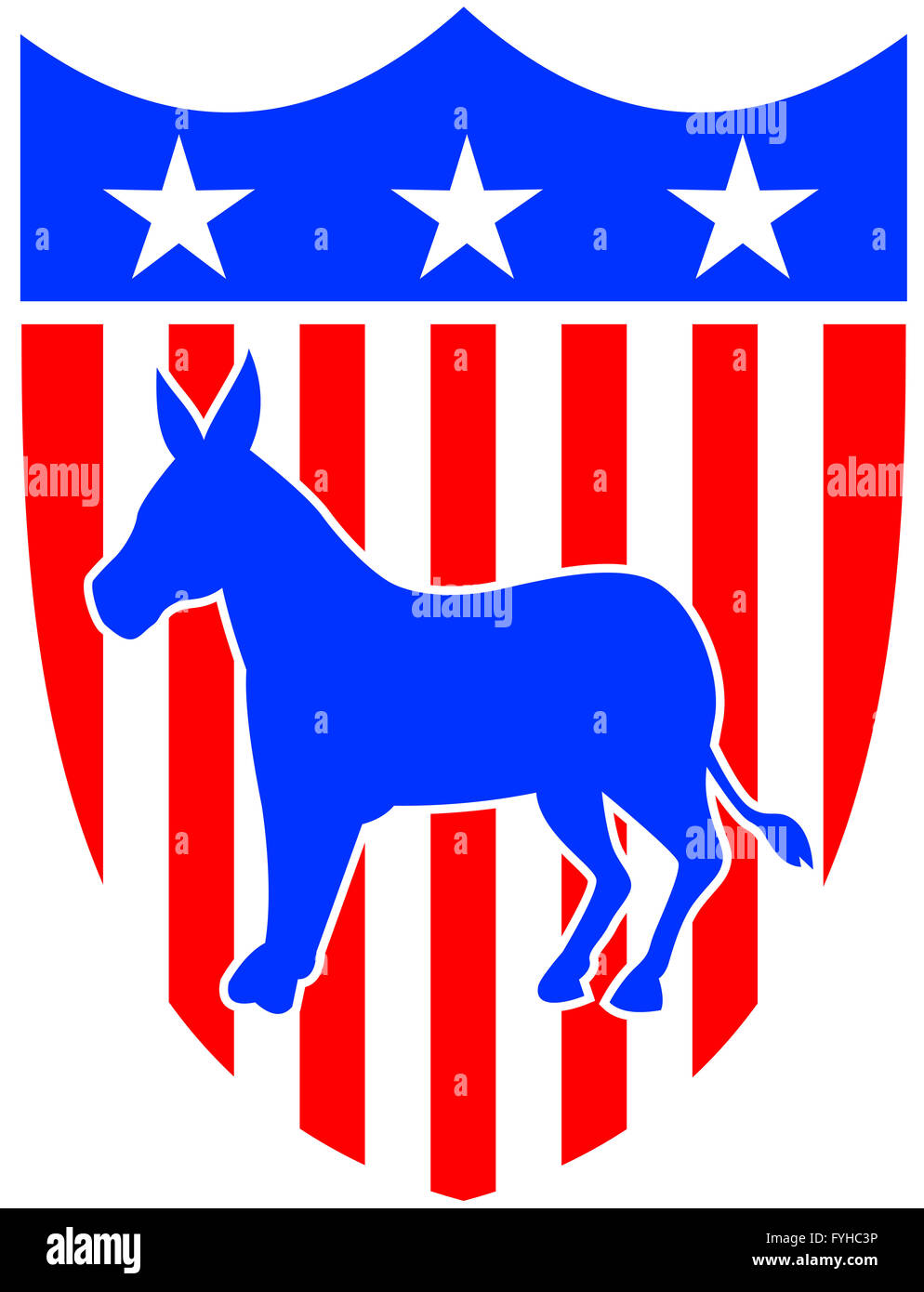 Democrat Donkey Mascot Stock Photo - Alamy