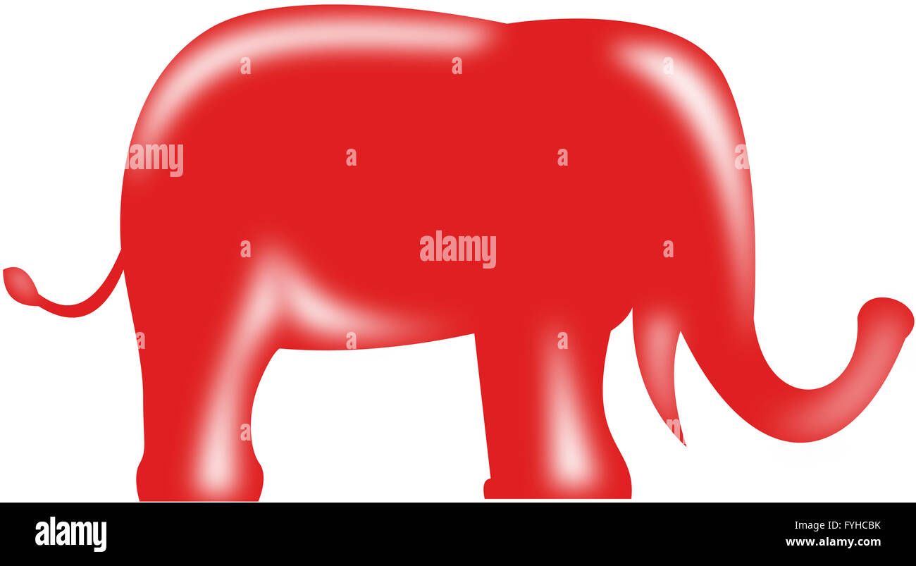 Republican Elephant Mascot Stock Photo - Alamy