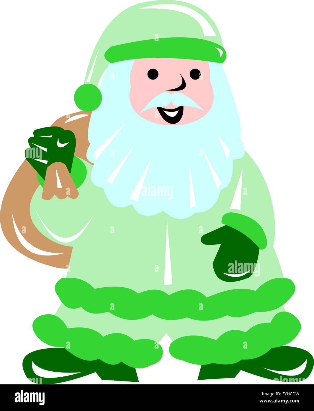 Father christmas green suit hi-res stock photography and images - Alamy