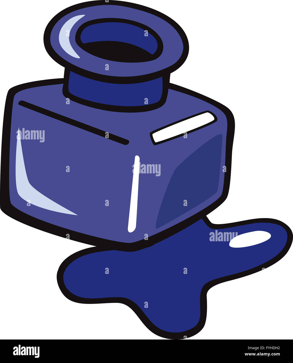 ink clip art cartoon illustration Stock Photo - Alamy
