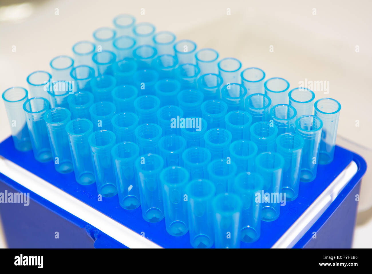 Plastic Vials in Chemical Laboratory Stock Photo - Alamy