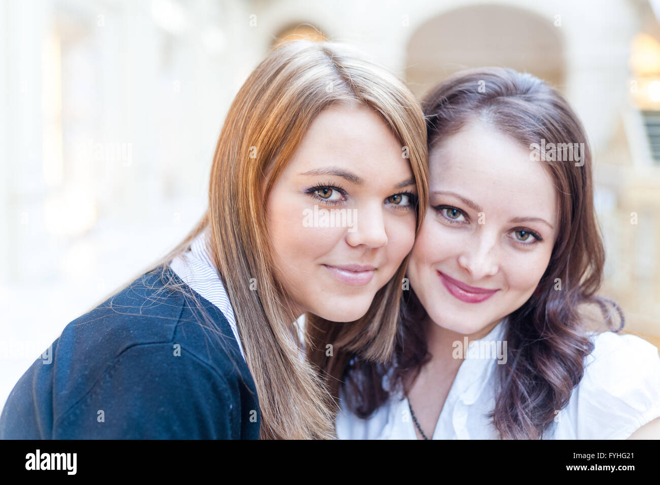 women friends inside the mall. Multicultural friends Stock Photo - Alamy
