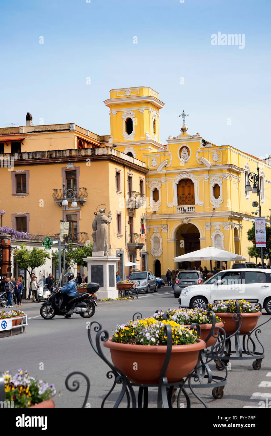 Church in Piazza Tasso in Sorrento Italy Stock Photo - Alamy